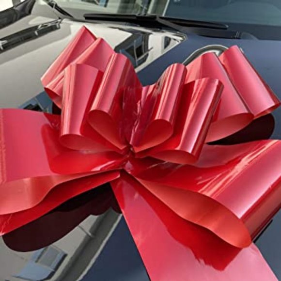 None | Party Supplies | Large Red Car Bow Ribbon 23decoration Wrap For ...